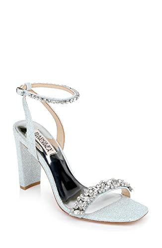Badgley Mischka Women's TASMINE Heeled Sandal, Soft Blue, 9