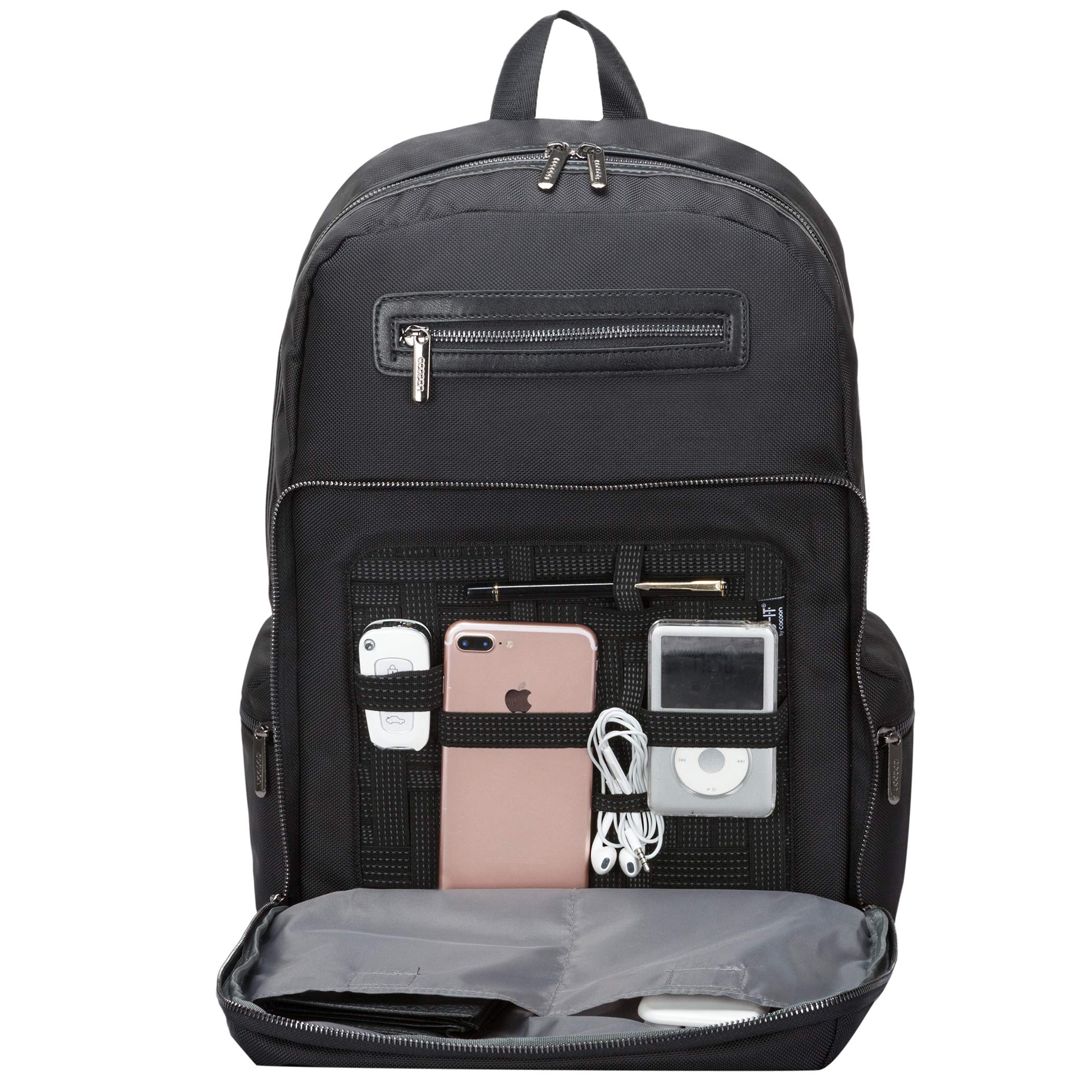 Cocoon MCP3455BK Buena Vista 16" Backpack with Built-in Grid-IT! Accessory Organizer (Black)
