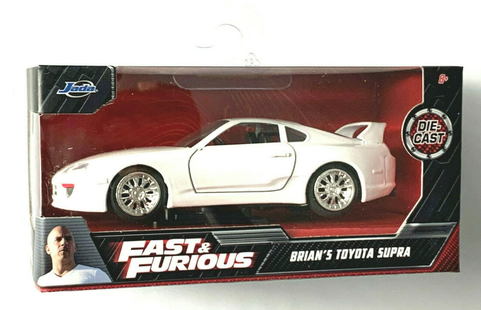 DieCast Jada Fast & Furious Brian's Toyota Supra, White 1:32 Scale