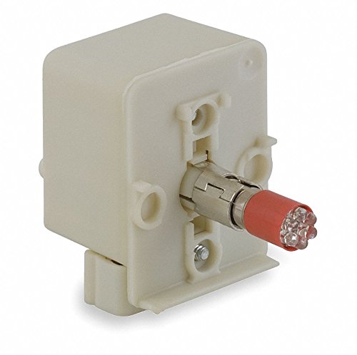 Schneider Electric Red Lamp Module with Bulb, Lamp Type: LED, 120VAC/DC Lamp Module Voltage