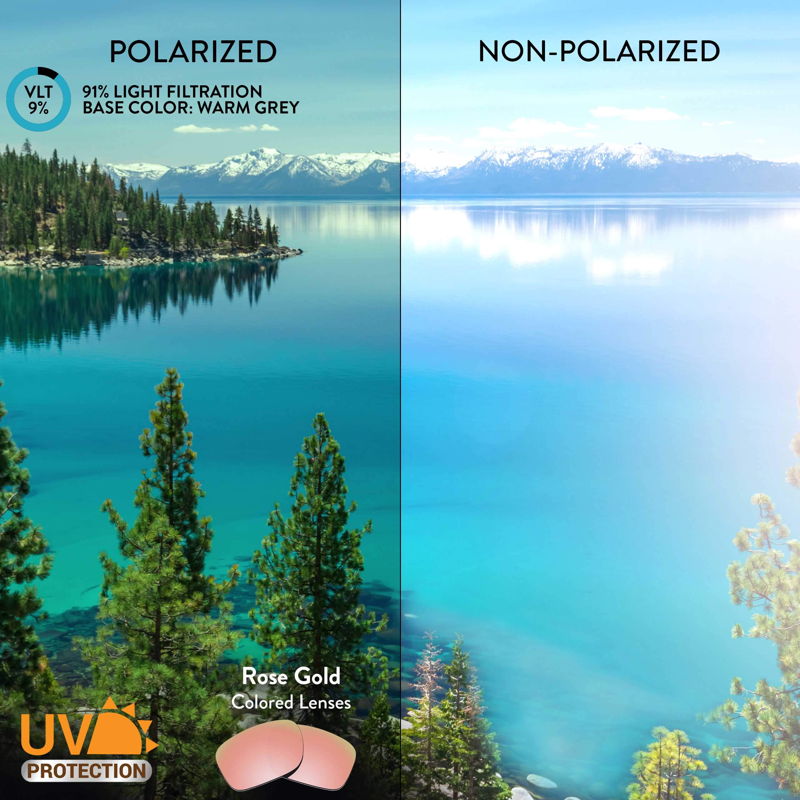 APEX Polarized PRO Replacement Lenses for Smith Castaway Sunglasses - (Rose Gold)