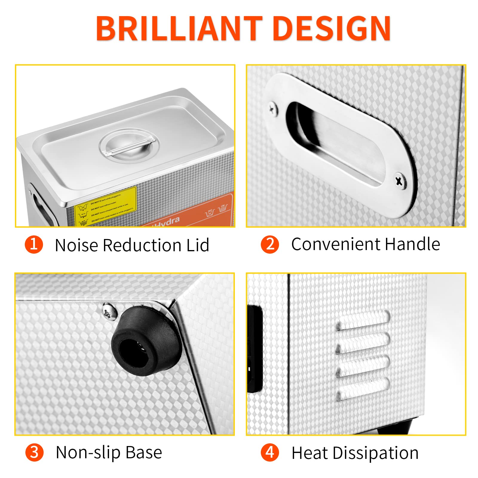 3L Ultrasonic Cleaning Machine with Heater and Timer, 120W Stainless Steel Ultrasonic Washing Machine, Professional Ultrasonic Hardware Tool Cleaner for Auto Accessories, Engine Parts, Carburetors