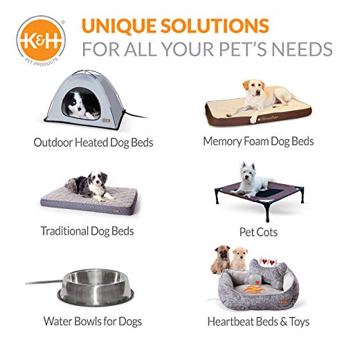 K&H Pet Products Self-Warming Crate Pad Mocha X-Large 32 X 48 Inches