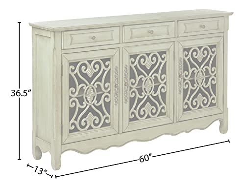 COASTER 3-Door Accent Cabinet Antique Green