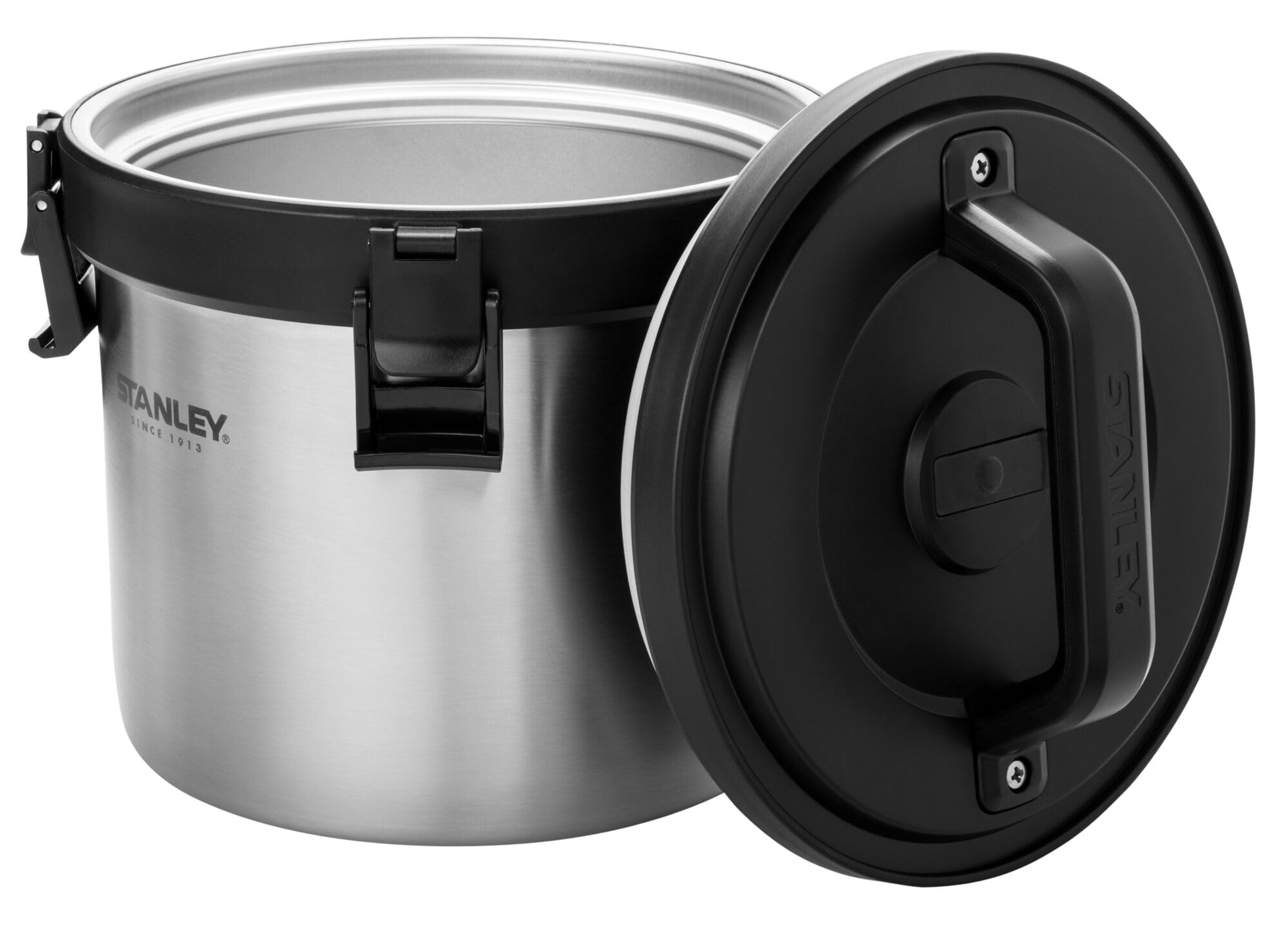 Stanley Adventure Stay Hot 3qt Camp Crock Pot - Vacuum Insulated Stainless Steel Food Container - Keeps Food Hot for 12 Hrs & Cold for 16 Hrs