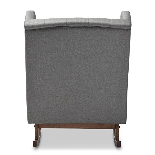 Baxton Studio BBT5195-Grey RC Rocking-Chairs, Grey