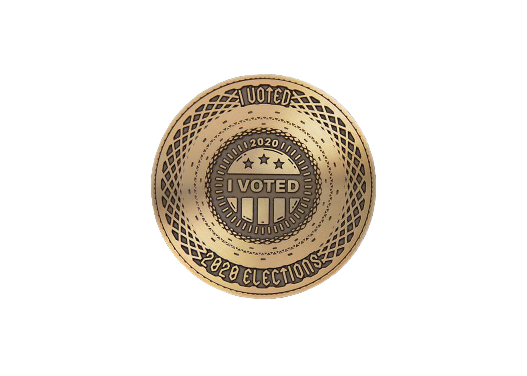 Antsy Labs IRLA, In Real Life Achievements Challenge Coin, Collectible Coins for Self Motivation, Metal Commemorative Token to Gamify Your Life & Celebrate Goals, I Voted-2020 Elections