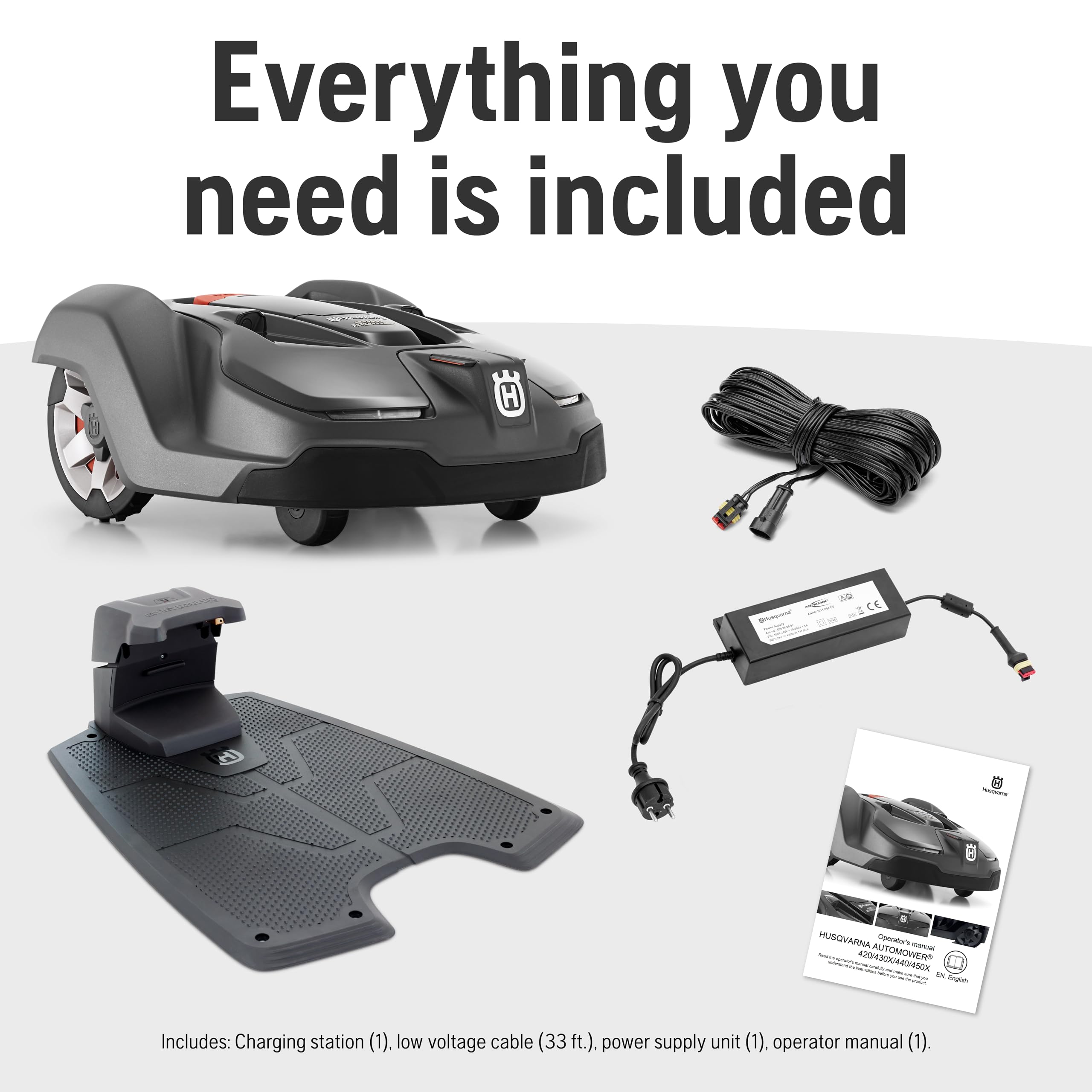 Husqvarna 967853101 Automower 450XH 1.25 Acre Robotic Lawn Mower for Medium to Large Yards