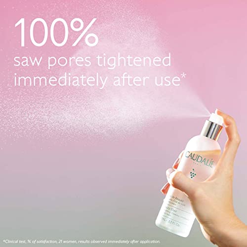 Caudalie Beauty Elixir Face Mist: Toner That Tightens Pores + Reduces Dullness + Sets Makeup, Full Size, 3.3 oz