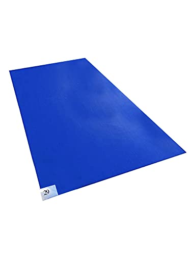 Samrang Sticky Pads, Cleanroom Sticky Mats for Construction 24" x 36" Adhesive, Walk Off Tacky Mat for Construction Lab-Room Hospital to Capture Dirt and Debris,30 Sheets per Pad (Blue) (4)