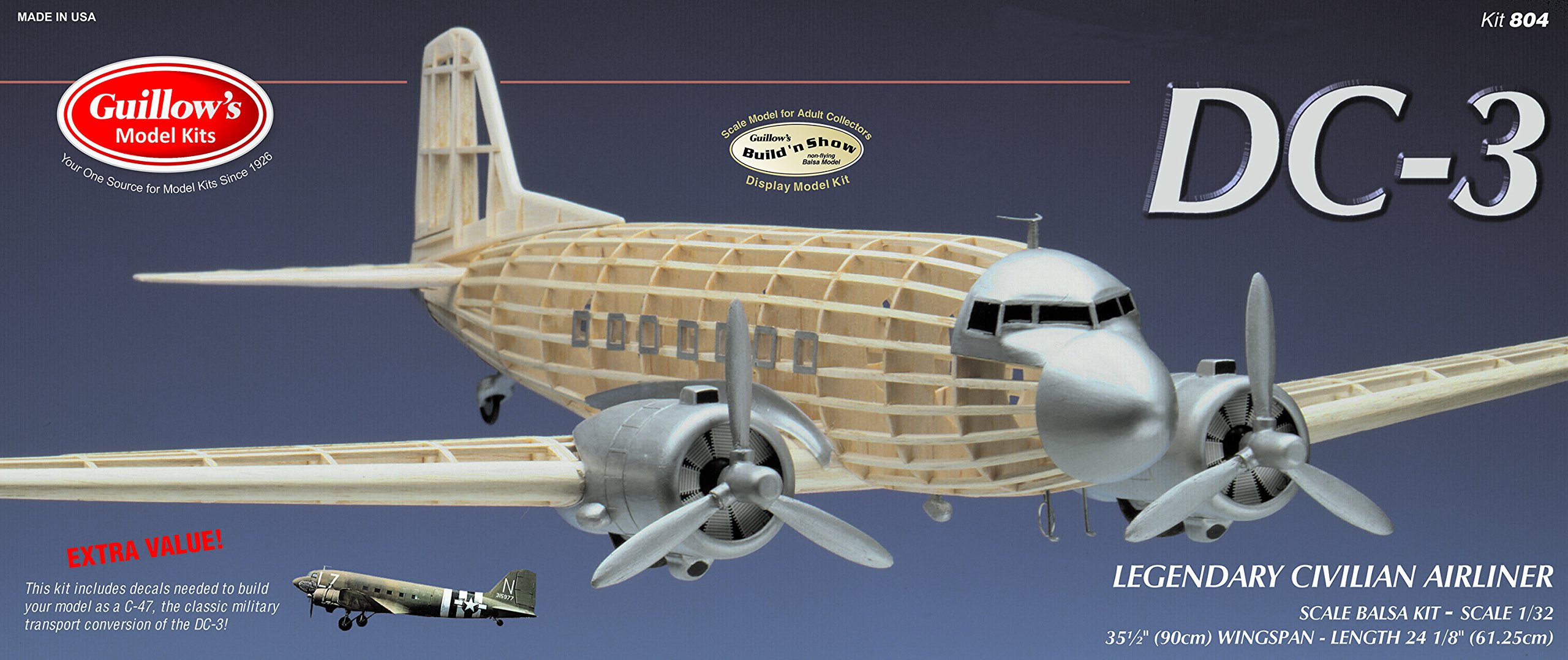 Guillow's Douglas DC-3 Model Kit