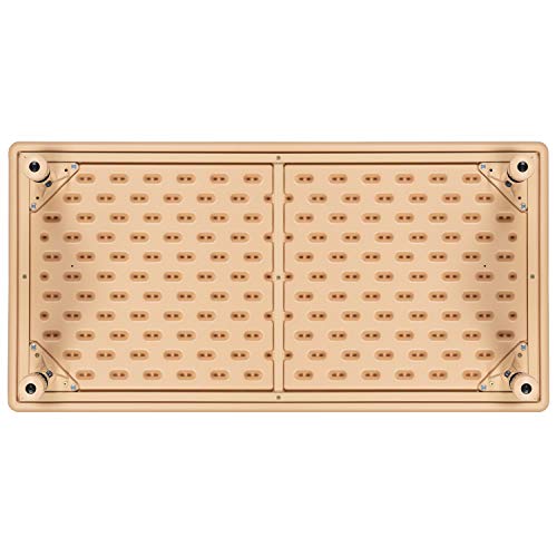 Flash Furniture 24"W x 48"L Rectangular Natural Plastic Height Adjustable Activity Table