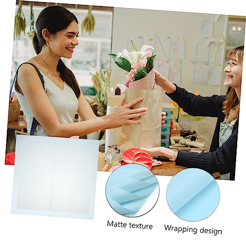 GARVALON 20pcs Rose Wrapping Paper Tutu Packing Paper Flower Packaging Paper Matte Wrapping Paper Valentines Day Flower Papers Wedding Flower Wrapping Paper Gift Plastic Accessories Flowers