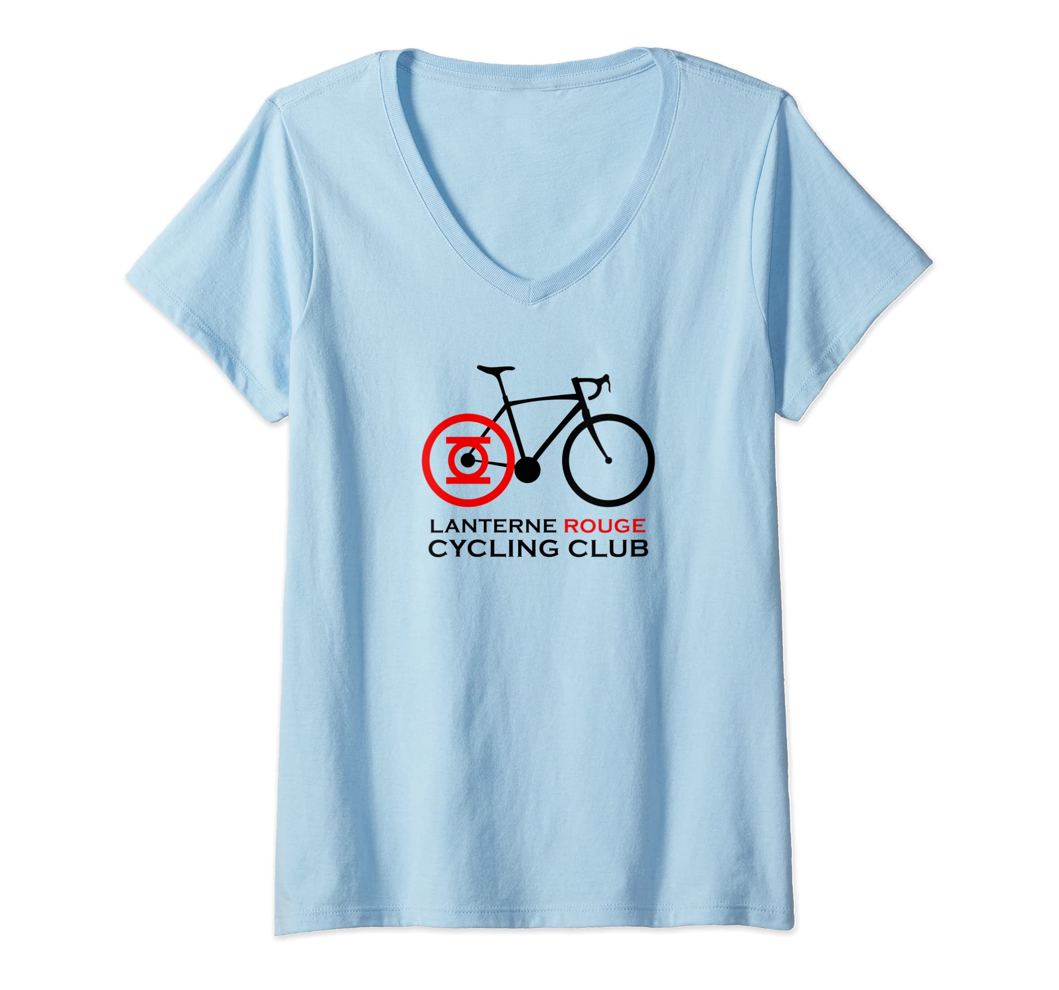 Womens Lanterne Rouge Cycling Club V-Neck T-Shirt