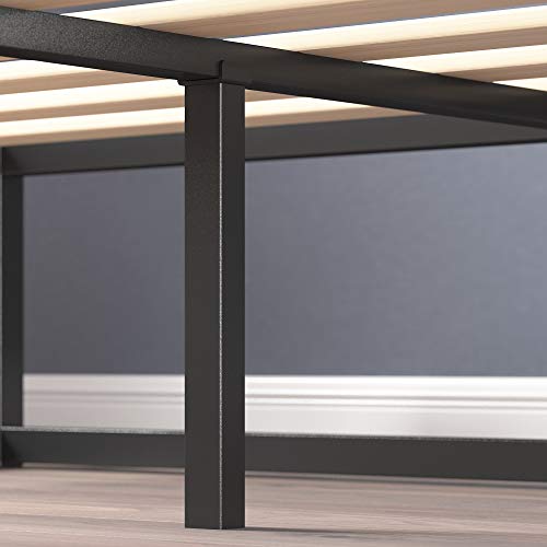 ZINUS Joseph Metal Platforma Bed Frame / Mattress Foundation / Wood Slat Support / No Box Spring Needed / Sturdy Steel Structure, Queen