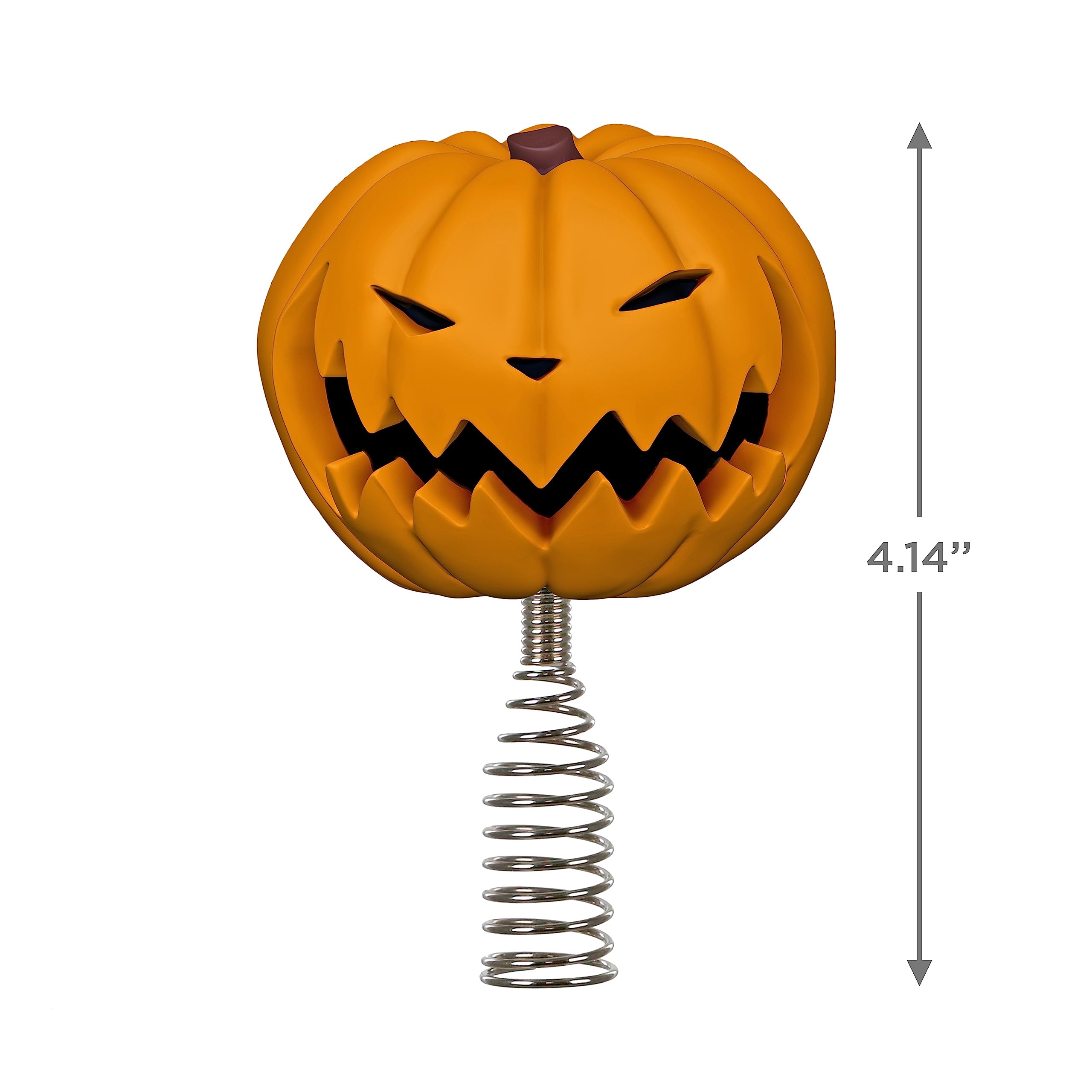 Hallmark Keepsake Mini 4.14" Christmas Tree Topper, Disney Tim Burton's The Nightmare Before Christmas Pumpkin King, Gifts for Disney Fans