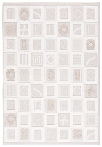 Safavieh Trends Collection 9' x 12' Beige/Ivory TRD108B Modern Contemporary Textured Area Rug