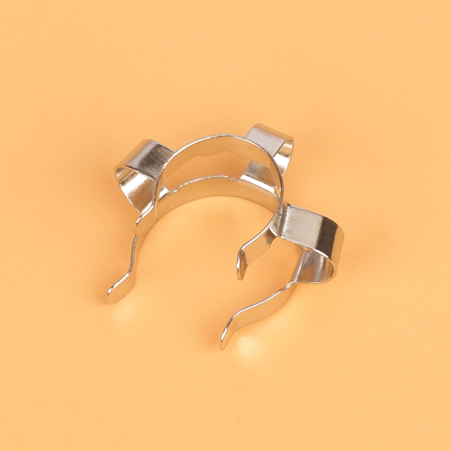 XCD Metal Joint Clips for 14/20 Glass Ground Joint Lab Accessory, 5 Pieces Nickel-Plated Steel Joint Clips 14 mm Lab Keck Clamp #14 Keck Clips