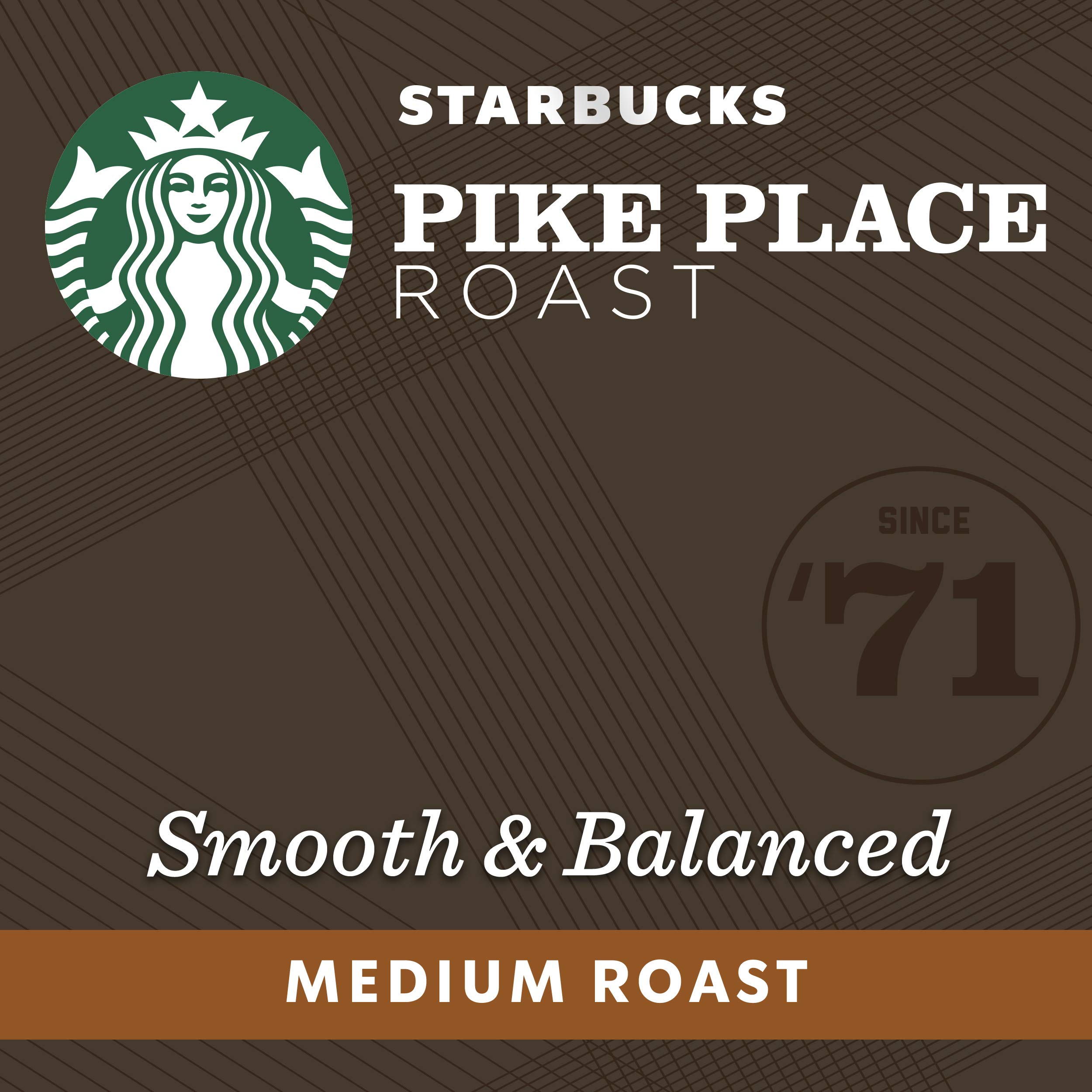 Starbucks by Nespresso Medium Roast Pike Place Roast Coffee (50-count single serve capsules, compatible with Nespresso Original Line System)