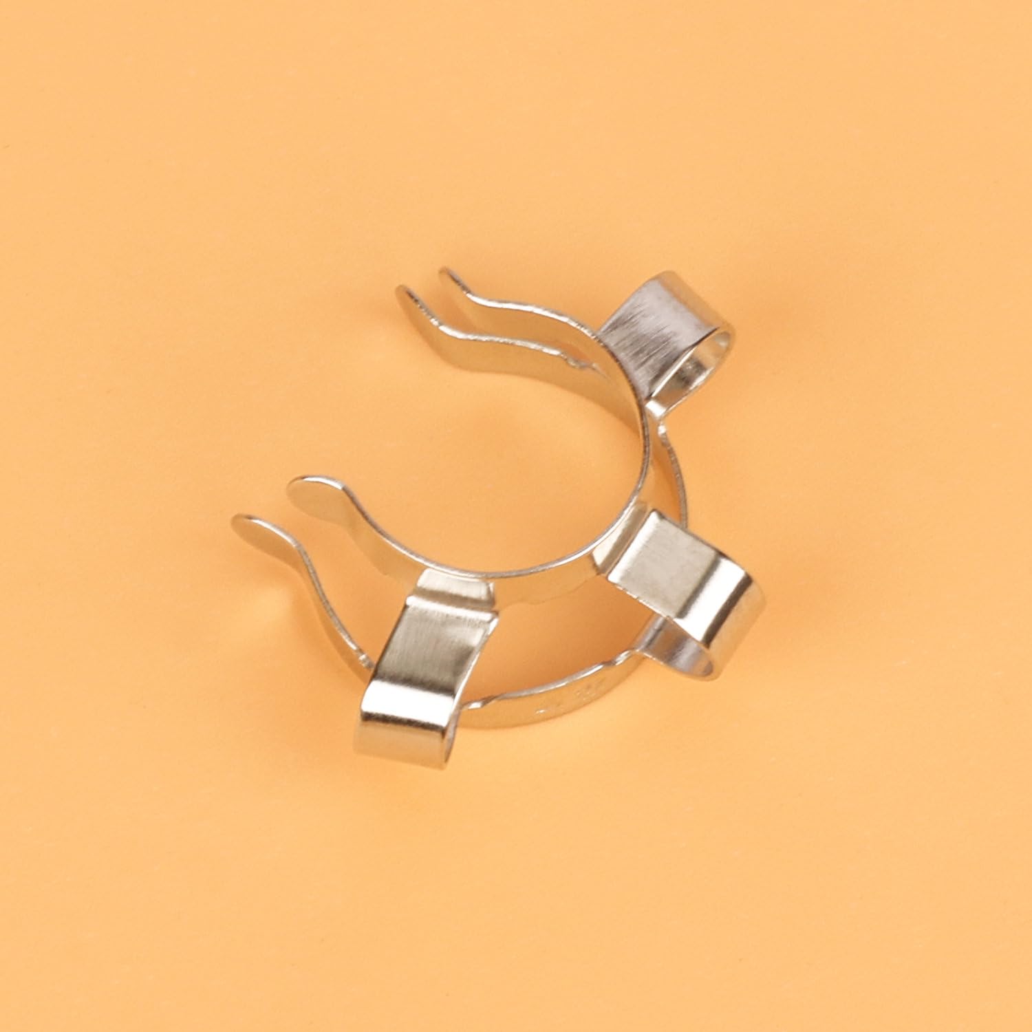 XCD Metal Joint Clips for 14/20 Glass Ground Joint Lab Accessory, 5 Pieces Nickel-Plated Steel Joint Clips 14 mm Lab Keck Clamp #14 Keck Clips