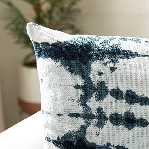 Safavieh Arya 20-inch Beige and Navy Decorative Throw Pillow