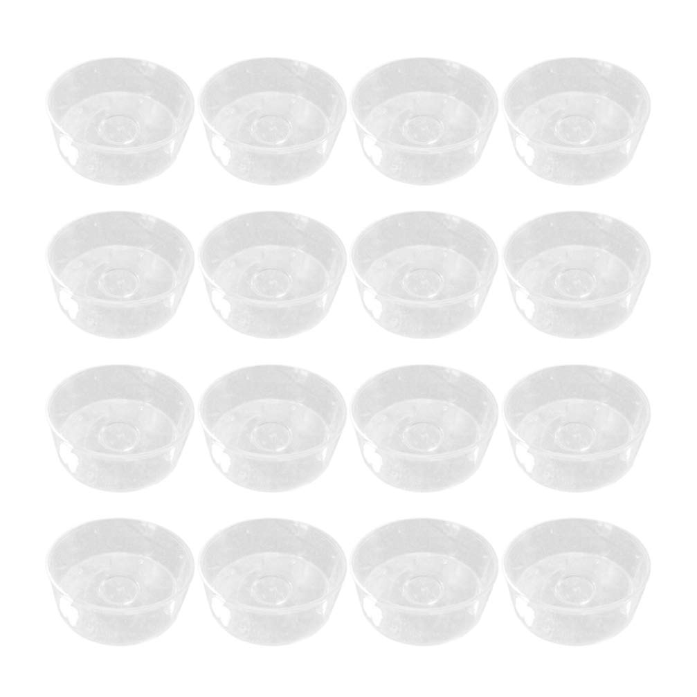 EXCEART 100pcs Plastic Tea Light Tins Cups Tea Light Empty Case Containers for DIY Candles Making Supplies Wax Holder Shell Molds