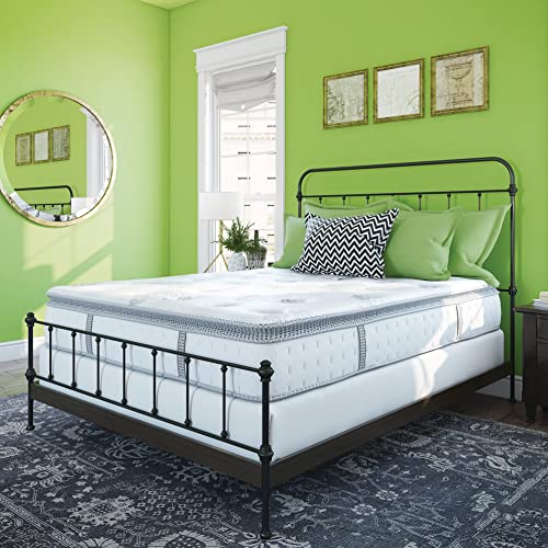 Classic Brands Mercer Cool Gel Memory Foam and Innerspring Hybrid 12-Inch Pillow Top Mattress | Bed-in-a-Box Full