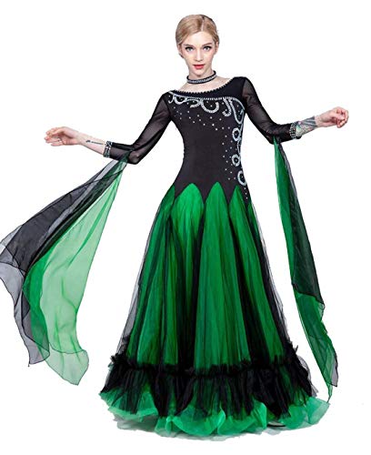 BFBSMZD Femme Robe à Manches Longues Robe Longue Robe Manche Lanterne Party Cérémonie Mariage
