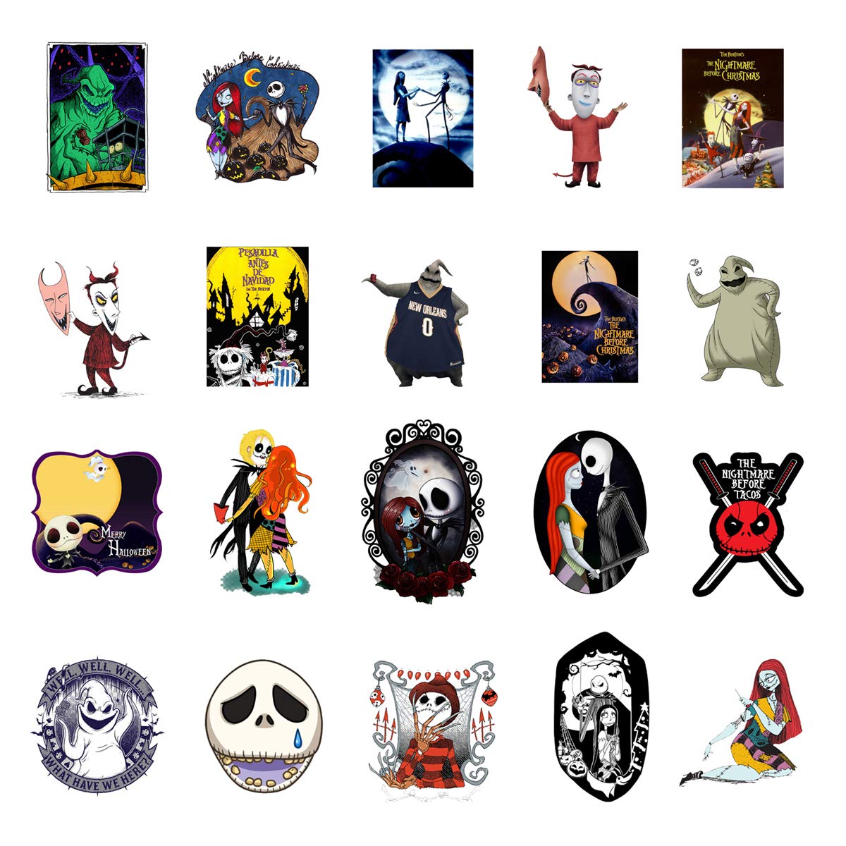 Stickers| 50 PCS | Vinyl Waterproof Stickers for Laptop,Skateboard,Water Bottles,Computer,Phone, Halloween Theme,(Halloween-50PCS)