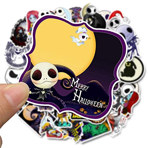 Stickers| 50 PCS | Vinyl Waterproof Stickers for Laptop,Skateboard,Water Bottles,Computer,Phone, Halloween Theme,(Halloween-50PCS)