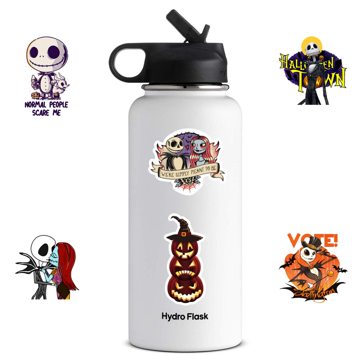 Stickers| 50 PCS | Vinyl Waterproof Stickers for Laptop,Skateboard,Water Bottles,Computer,Phone, Halloween Theme,(Halloween-50PCS)