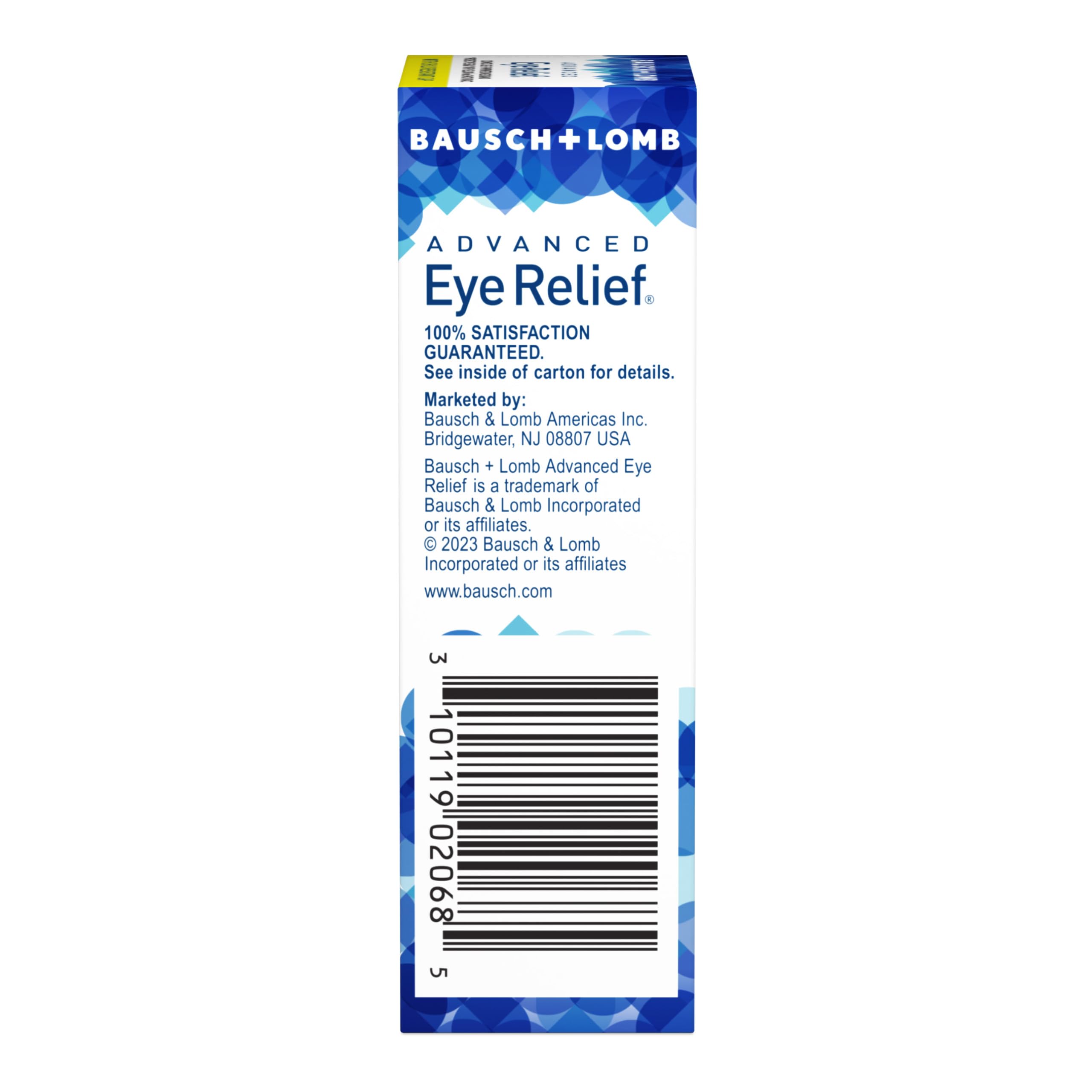 Bausch & Lomb Advanced Eye Relief Maximum Redness Lubricant Eye Drops from 0.5 Fl Oz (15 mL) - Pack of 5