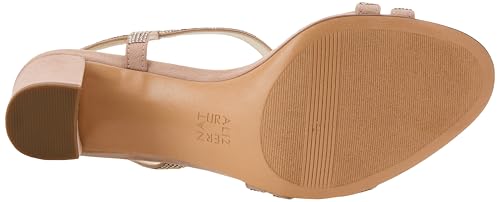 Naturalizer Womens Vanessa2 Rhinestone Embellished Strappy Heeled Sandal ,Creme Brulee Beige,10W