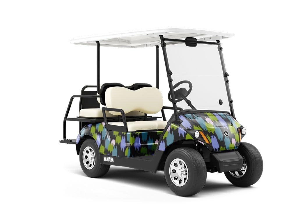 Rwraps Blue Abstract Allay Pain Gloss Vinyl Film Wrap 59in x 1ft Vinyl Vehicle Car Film Sheet Roll