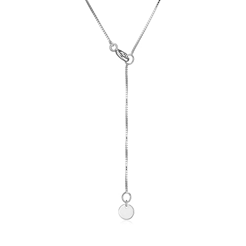Amazon Essentials Platinum Over Sterling Silver Created Ruby and 1/10th Carat Total Weight Lab Grown Diamond Delicate Knot Necklace, 18 Inch Box Chain 2 Inch Extender (previously Amazon Collection)