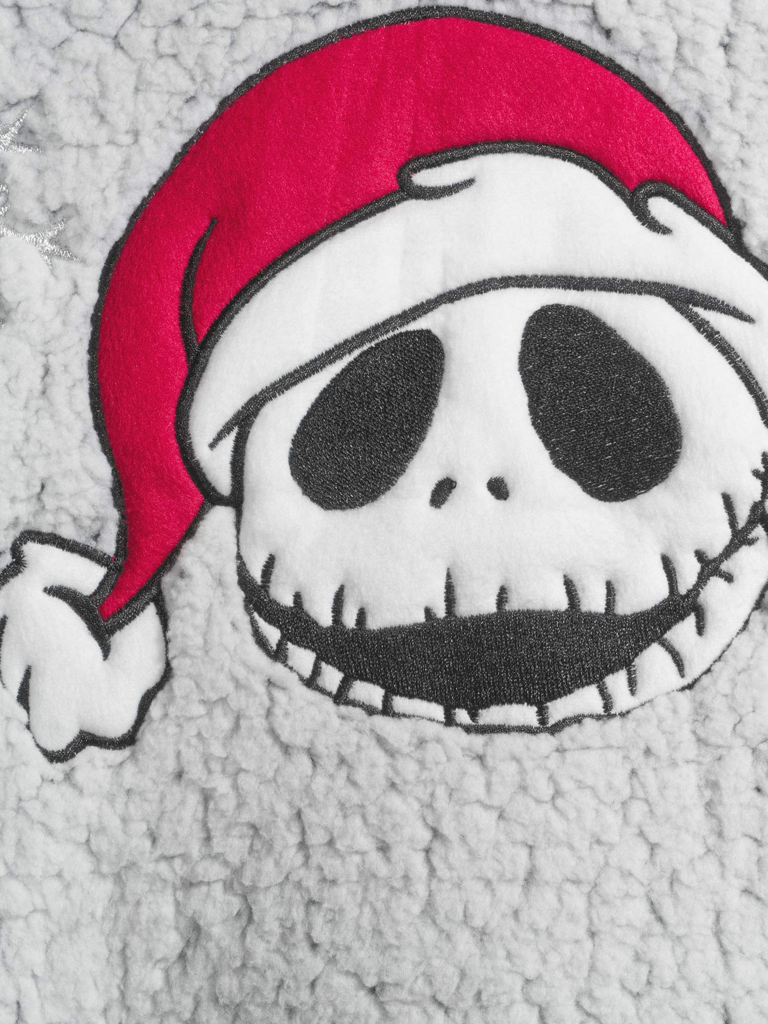 Womens Nightmare Before Christmas Jack Skellington Plush Christmas Pajamas Set (Large)