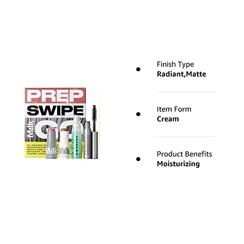 Milk Makeup Prep Swipe Go Set Lip + Cheek Bronzer Hydro Grip Primer and Mascara 0.17 pounds, Multicolor, 0.1764 Ounce