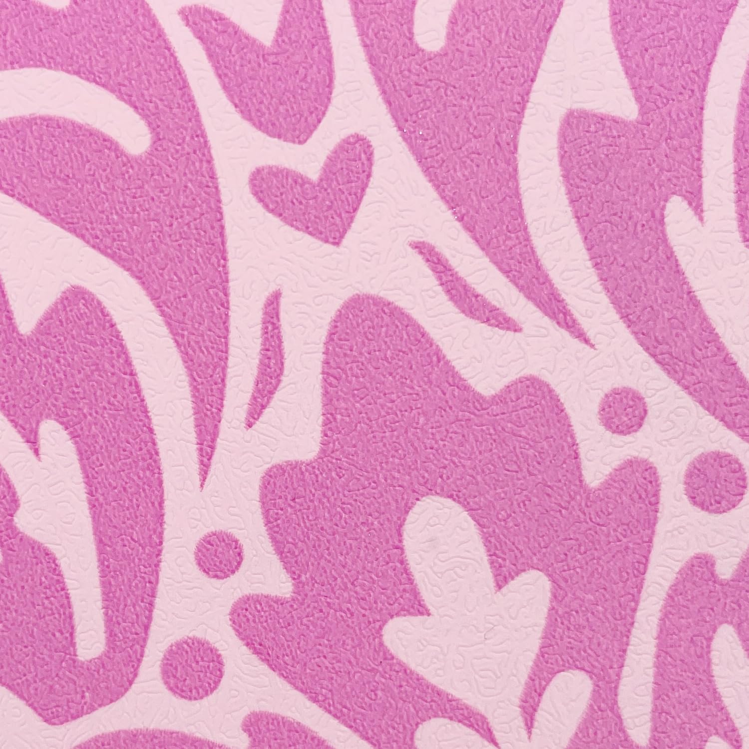 Yifely Vintage Pink Damask Self-Adhesive Shelf Drawer Liner Moisture Proof PVC Mat 45x300cm