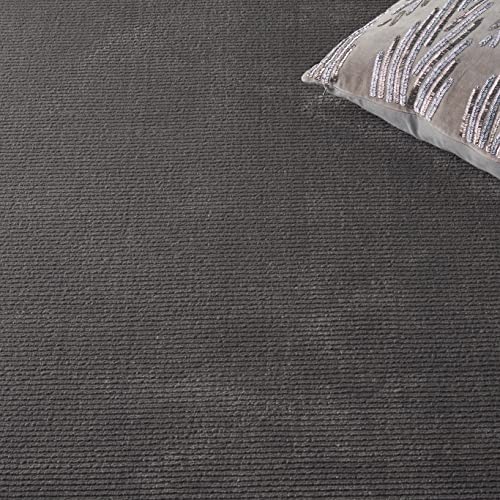 Safavieh Revive Collection 8' x 10' Charcoal REV102H Non-Shedding Solid Area Rug