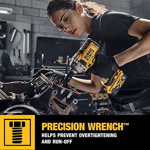 DEWALT 20V MAX Cordless Impact Wrench, 1/2" Hog Ring, Includes LED Work Light and Belt Clip, Bare Tool Only (DCF891B)