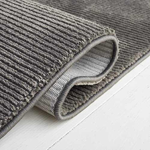 Safavieh Revive Collection 8' x 10' Charcoal REV102H Non-Shedding Solid Area Rug