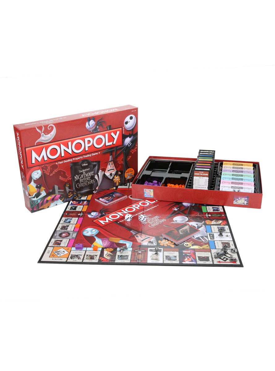 Tim Burton's The Nightmare Before Christmas Monopoly Hot Topic Exclusive Pre-Release
