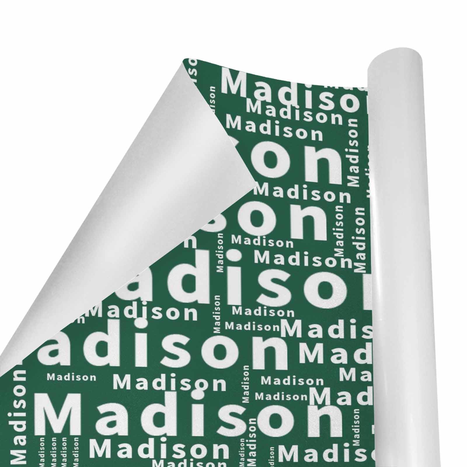 InterestPrint Custom Name Wrapping Paper for Women Men, Personalized Monogram Gift Wrap Paper 58x23 Customized Christmas Birthday Wrapping Paper Roll for Grandma Grandpa