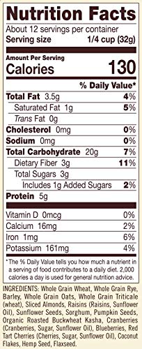 Bob's Red Mill Fruit & Seed Muesli, 14 Oz