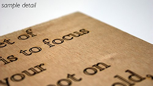 Mundus Souvenirs People are Afraid, and When People are. Quote by Henry Louis Gates, Laser Engraved on Wooden Plaque - Size: 8"x10"
