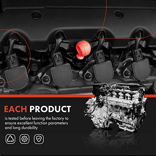 A-Premium Ignition coil Pack Compatible with Chevrolet Silverado 1500/Corvette 2014-2019, Tahoe/Suburban 2015-2019, Camaro & GMC Sierra 1500 2014-2019, Yukon & Cadillac Escalade, CTS 8-PC Set