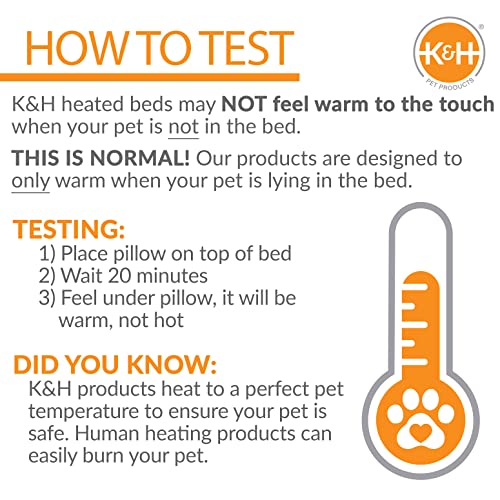K&H Pet Products Extreme Weather Cat Heating Pad Outdoor, Heated, For Indoor and Outdoor Use Black Small 12.5 X 18.5 Inches 40W