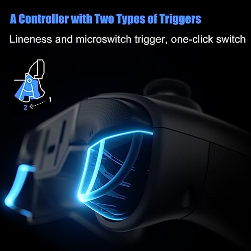 FLYDIGI Vader 3 Wireless Game Controller, Hall Gaming Trigger and Microswitch Trigger Changable, Carbon Film Rocker, Dual-Motor Vibration, 3ms Ultra-Low Latency, 500Hz High Polling Rate, controller