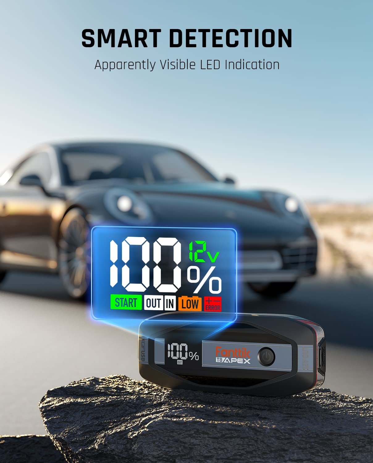 Fanttik T8 APEX Jump Starter Deluxe Package and Fanttik X9 Pro Portable Tire Inflator