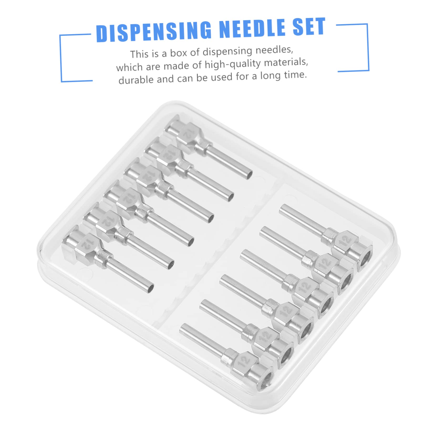 12pcs Stainless Steel Needle Precision Tip Luer Lock Needle Dispensing Needle Dispenser Needle Stainless Steel Dispensing Precision Needle Luer Slips Needle